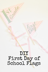 DIY: First Day of School Flags - Treehouse Threads