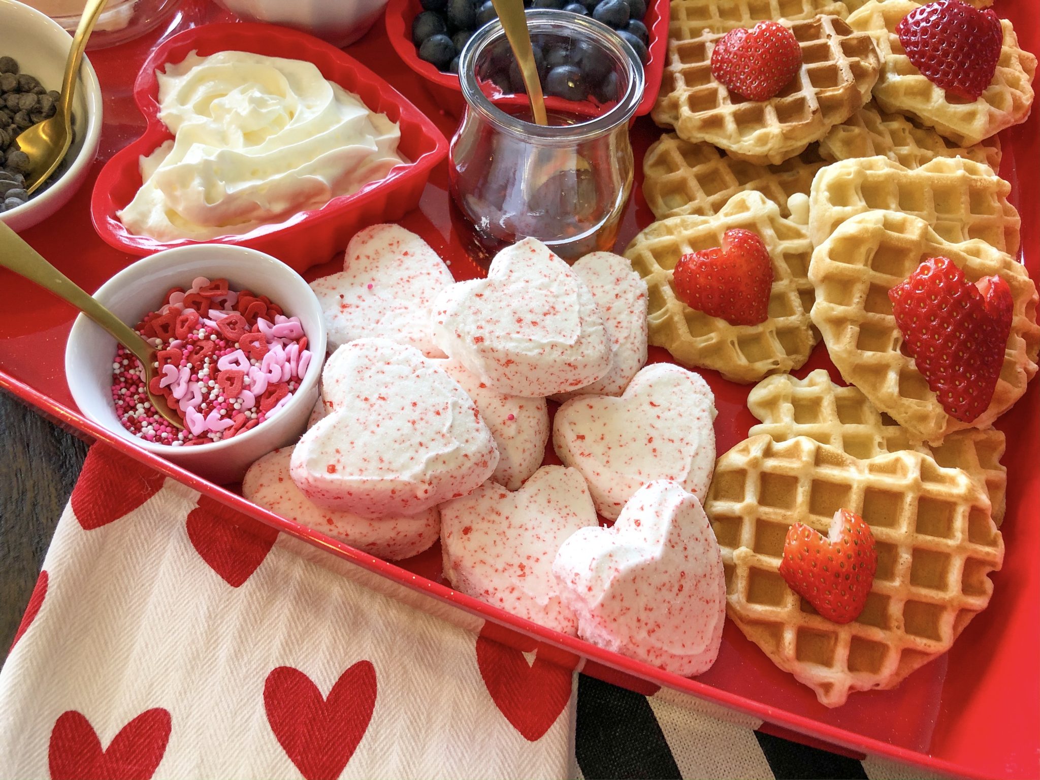 Valentine's Brunch: Heart Waffle Board - Treehouse Threads