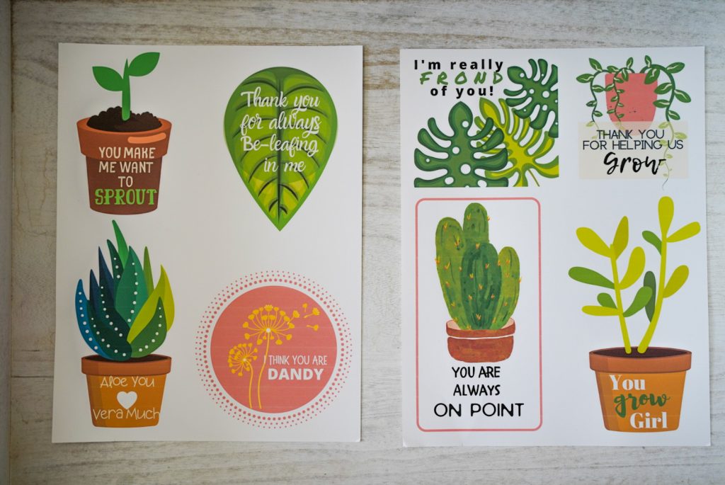 Plant Puns: Free Printable Gift Tags - Treehouse Threads