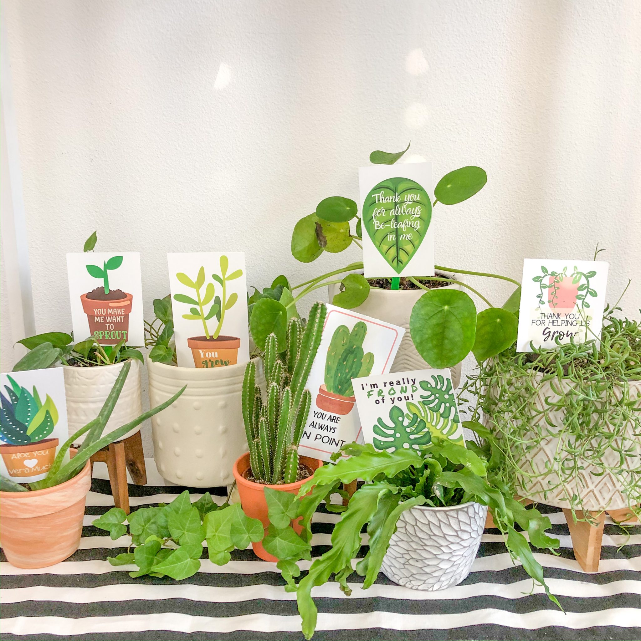 Plant Puns: Free Printable Gift Tags - Treehouse Threads