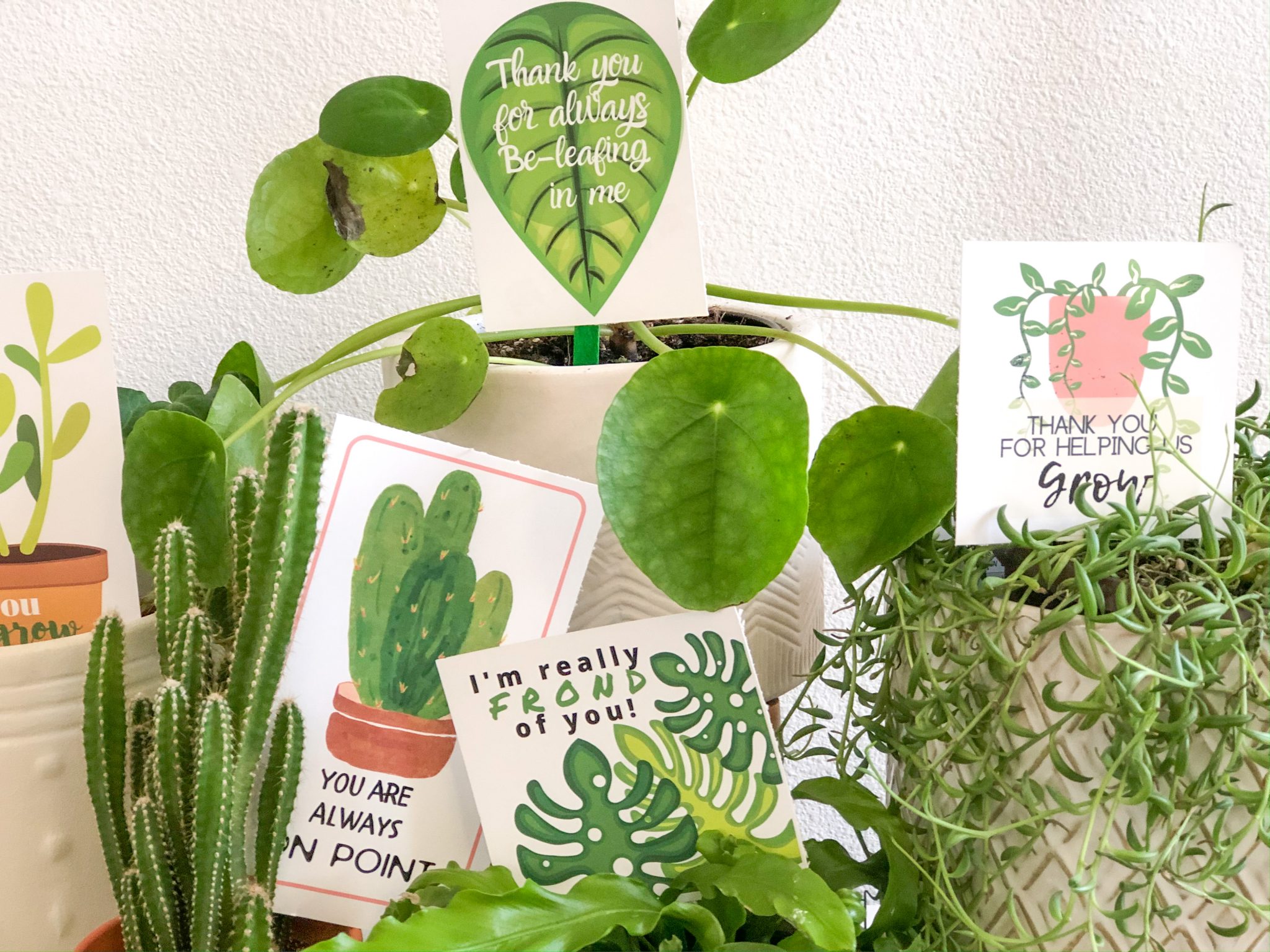Plant Puns: Free Printable Gift Tags - Treehouse Threads