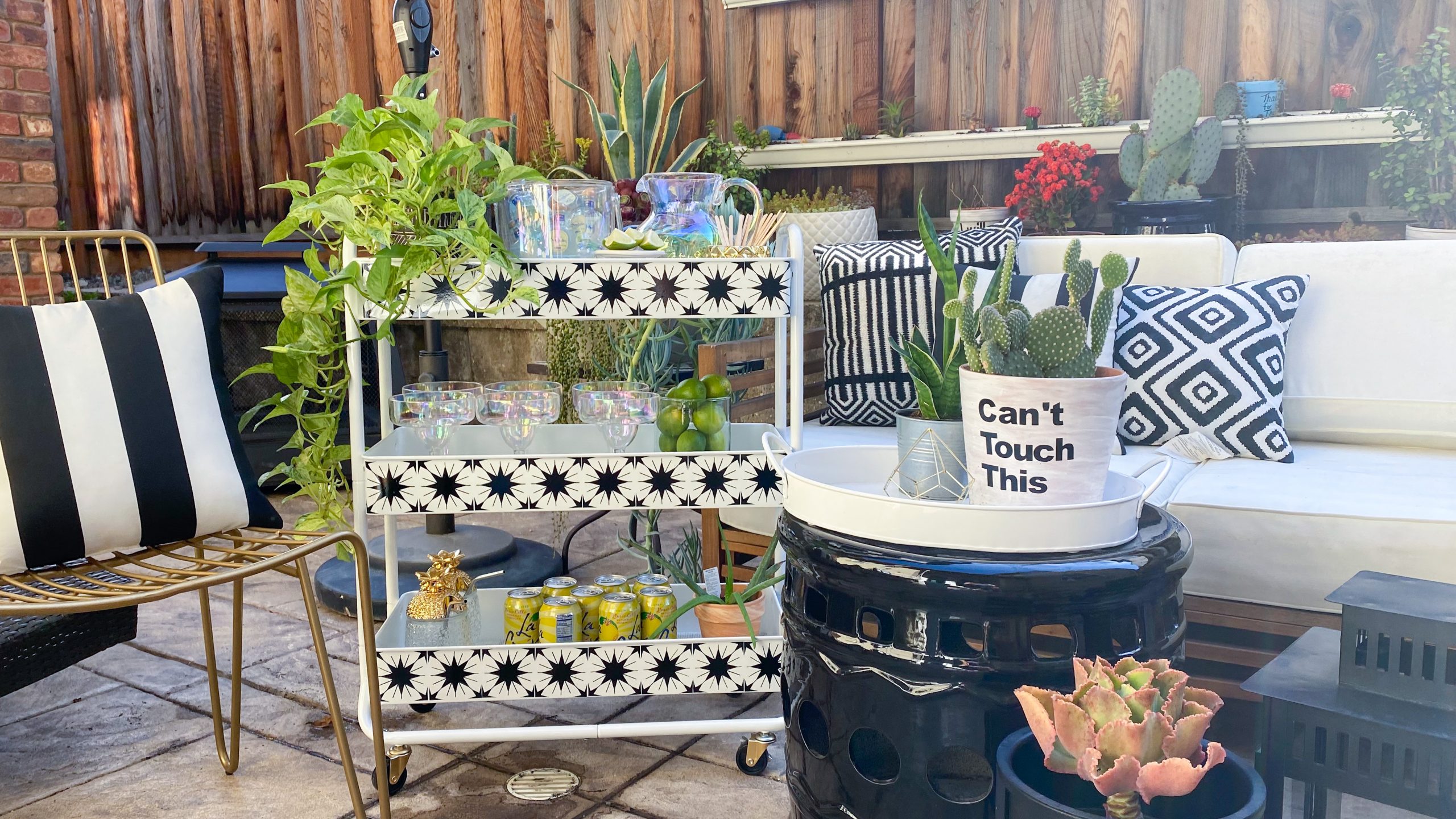 DIY Boho Bar Cart - Treehouse Threads